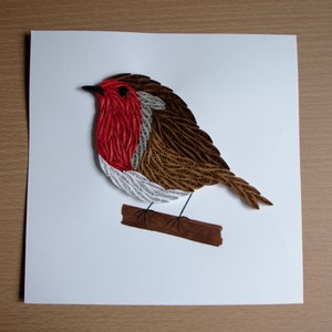 Robin Bird Quilled Art in Frame, Wall Decor Art - Etsy UK