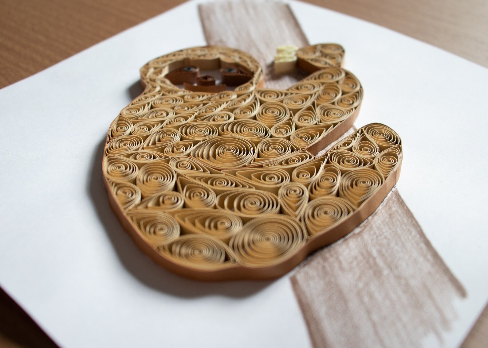 Sloth Quilled Art in Frame, Wall Decor Art - Etsy