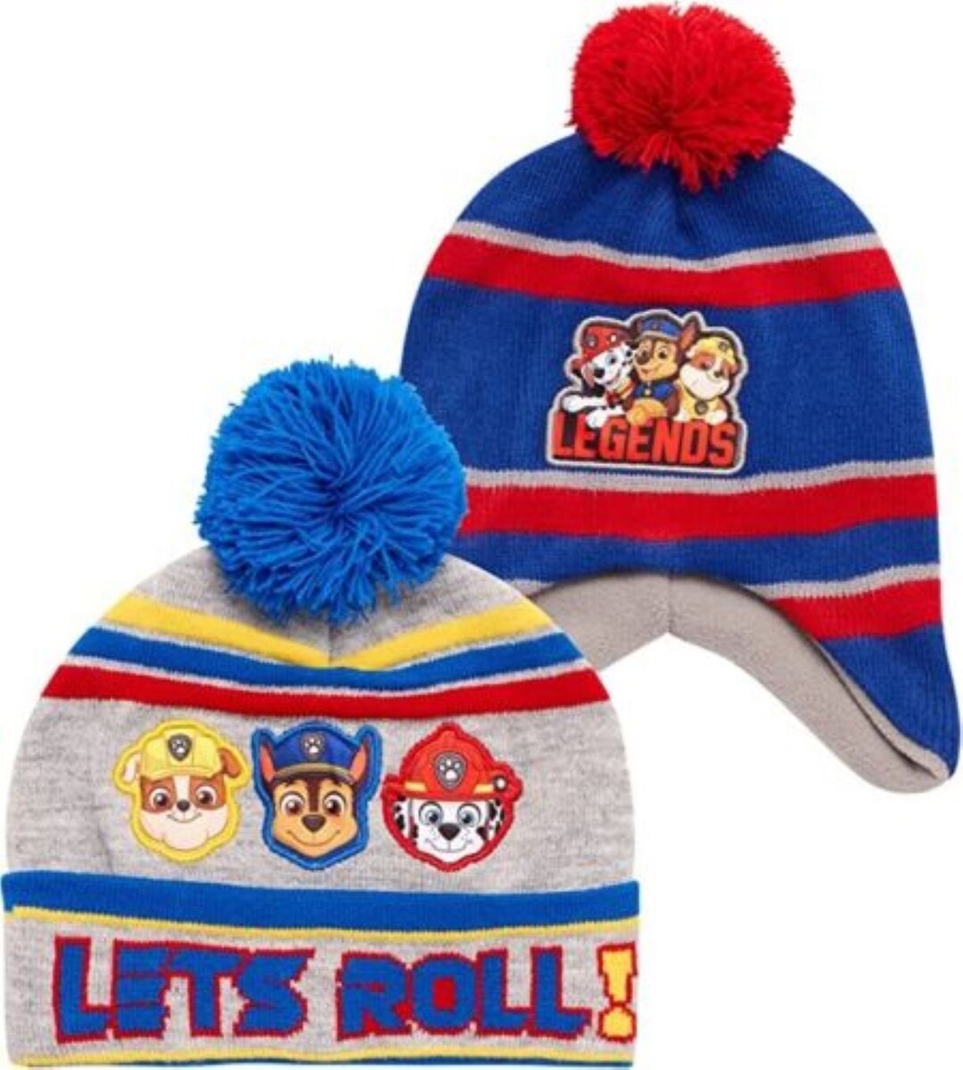 Nickelodeon Paw Patrol Winter Hat 2 Pack Beanie Set for Little Boys ...