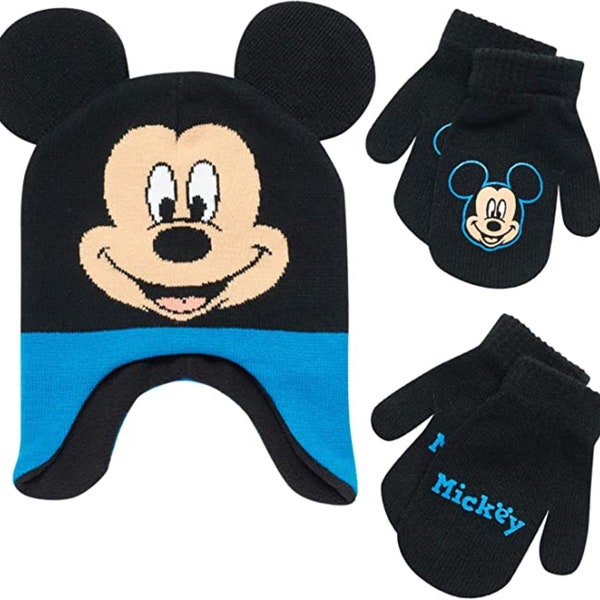 Mickey Mouse Toddler Winter Hat - Etsy