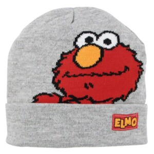 Sesame Street Elmo Reversible Winter Beanie Hat and Mittens Set ...