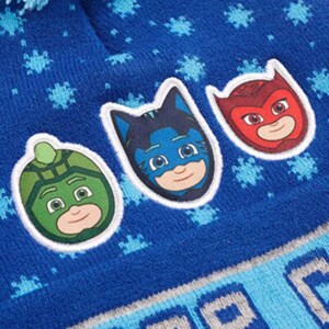 PJ Masks Toddler Boys Winter Hat 2 Pack Superhero Pom Pom Beanie - Etsy