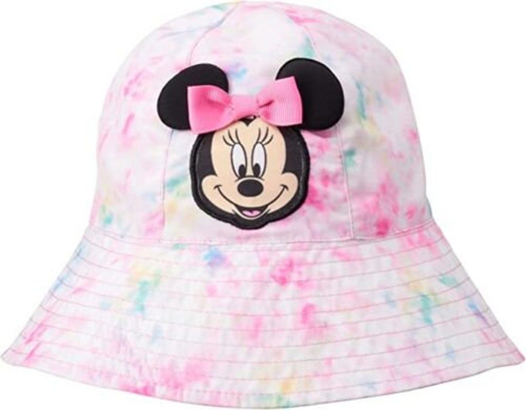 Disney Girls Bucket Hat Reversible Minnie Mouse Sun Hat, Little Girls ...