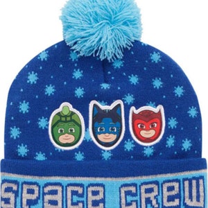 PJ Masks Toddler Boys Winter Hat 2 Pack Superhero Pom Pom Beanie - Etsy