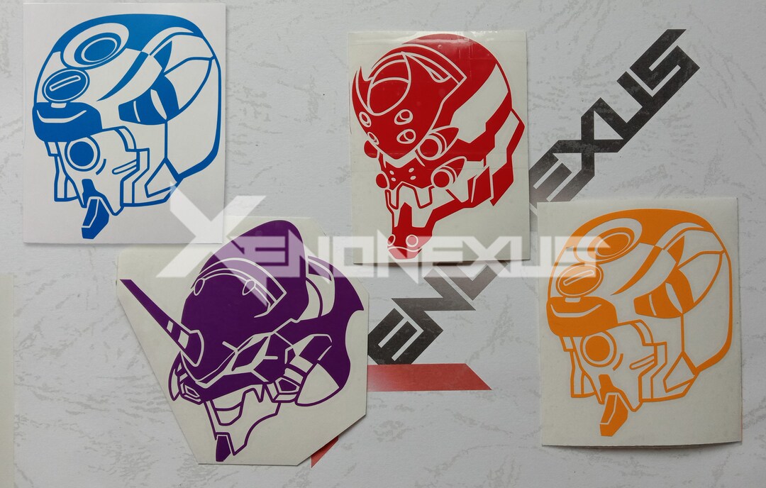 EVA Unit Head Vinyl Decal Sticker for Car Neon Genesis Evangelion - Etsy