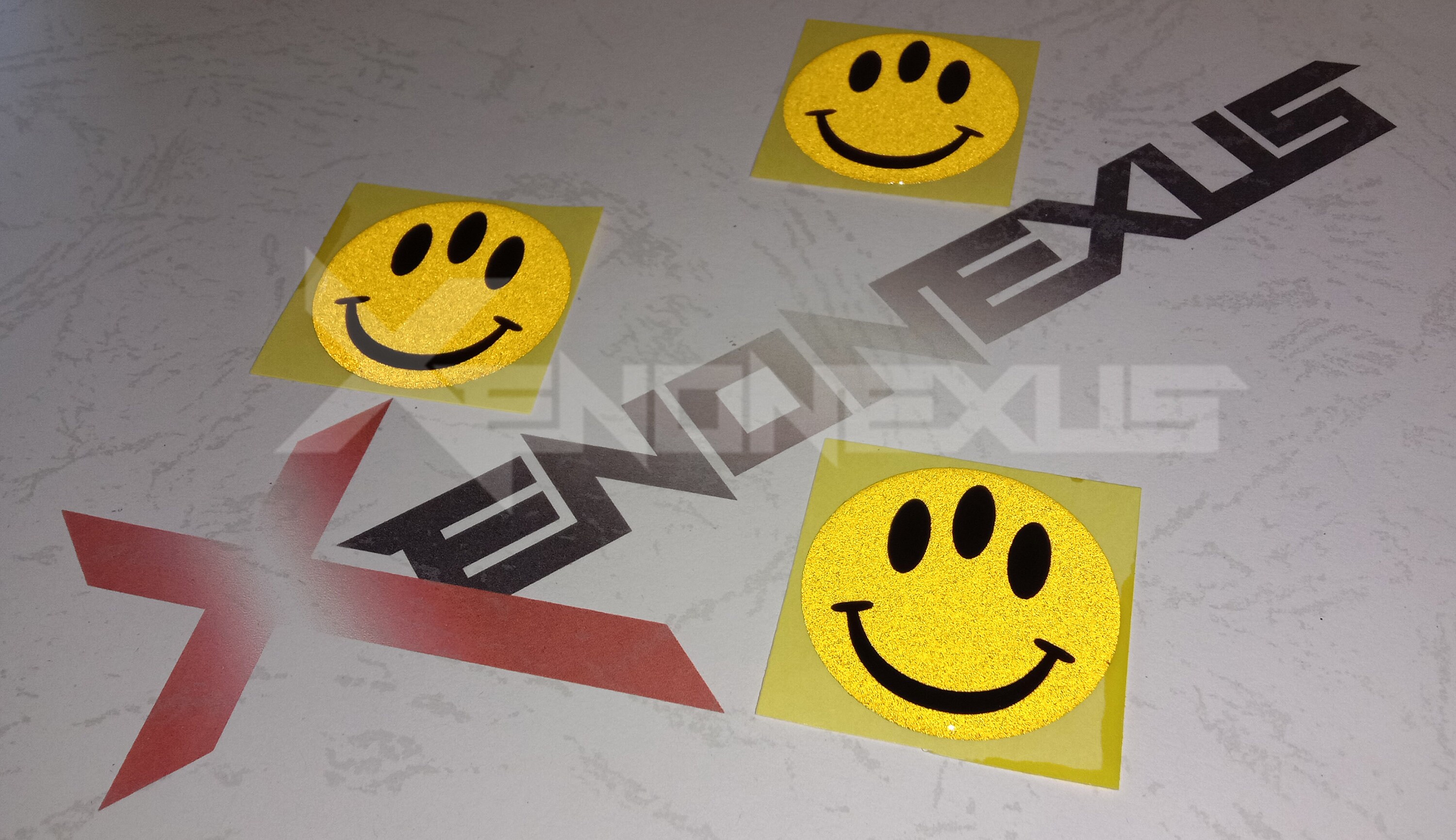 Three Eyed Smiley Face Evolution Logo Reflective Elastic Epoxy - Etsy ...