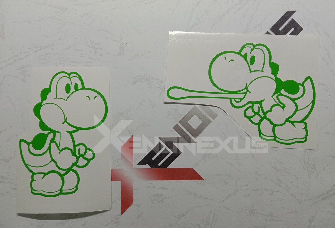 Yoshi Character Vinyl Decal Sticker for Car - Super Mario - Etsy