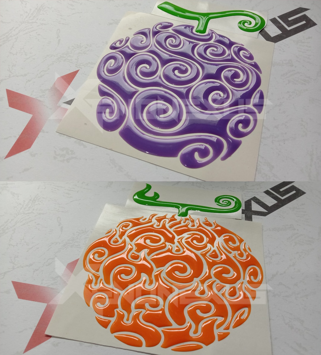 Devil Fruit Elastic Epoxy 3D Sticker - One Piece - Etsy
