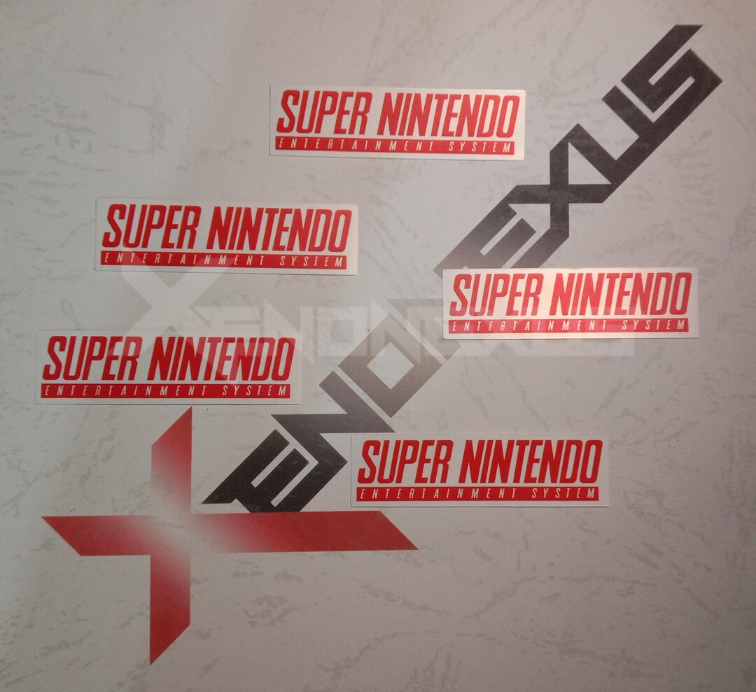 Super Nintendo Logo Decal Vinyl Sticker - Etsy Australia