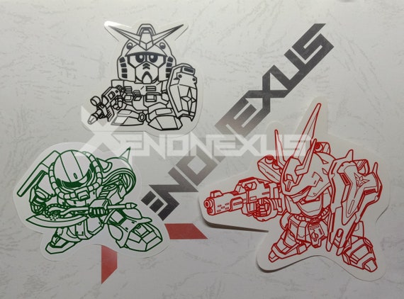 Screen Print Sticker Mecha Robot Character - Etsy