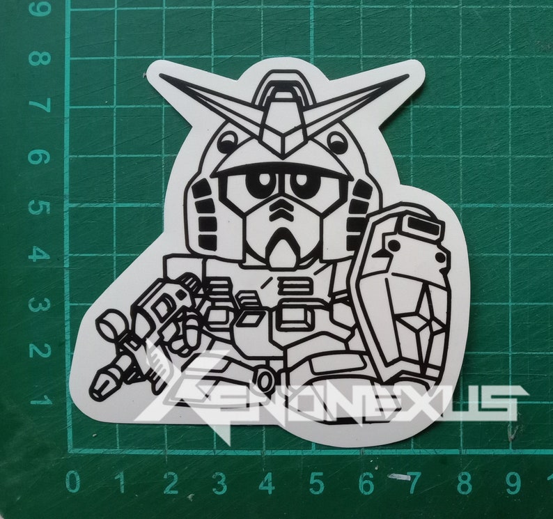 Screen Print Sticker Mecha Robot Character - Etsy