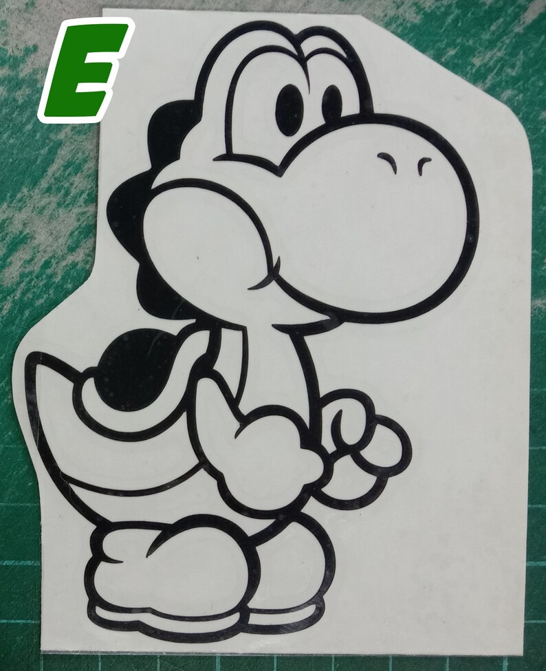 Yoshi Character Vinyl Decal Sticker for Car - Super Mario - Etsy