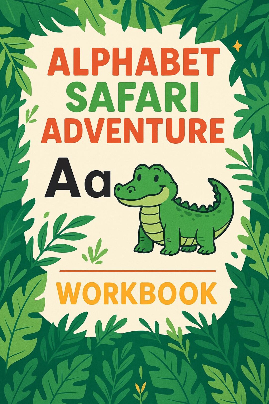 Alphabet Safari A-Z Printable Workbook for Kids | Jungle-themed ABC ...