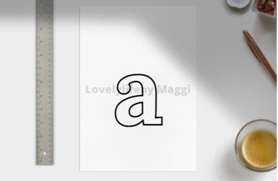 Abc Printable Alphabets Basic Font Lowercase Letters PDF With - Etsy