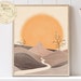 Boho Desert Wall Art, Mid Century Modern Desert Print, Sunset Digital ...
