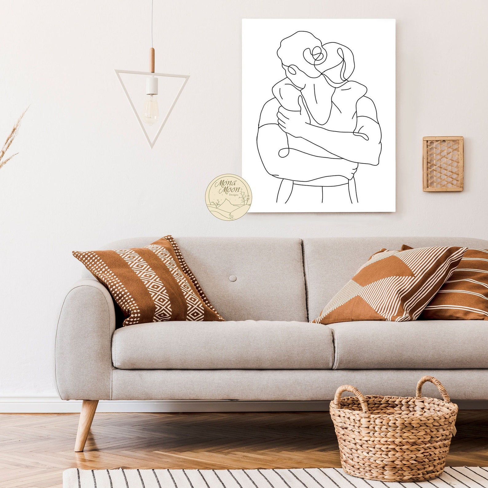 Couple Hugging Art, Line Art Couple Print, Line Art Printable Wall Art ...