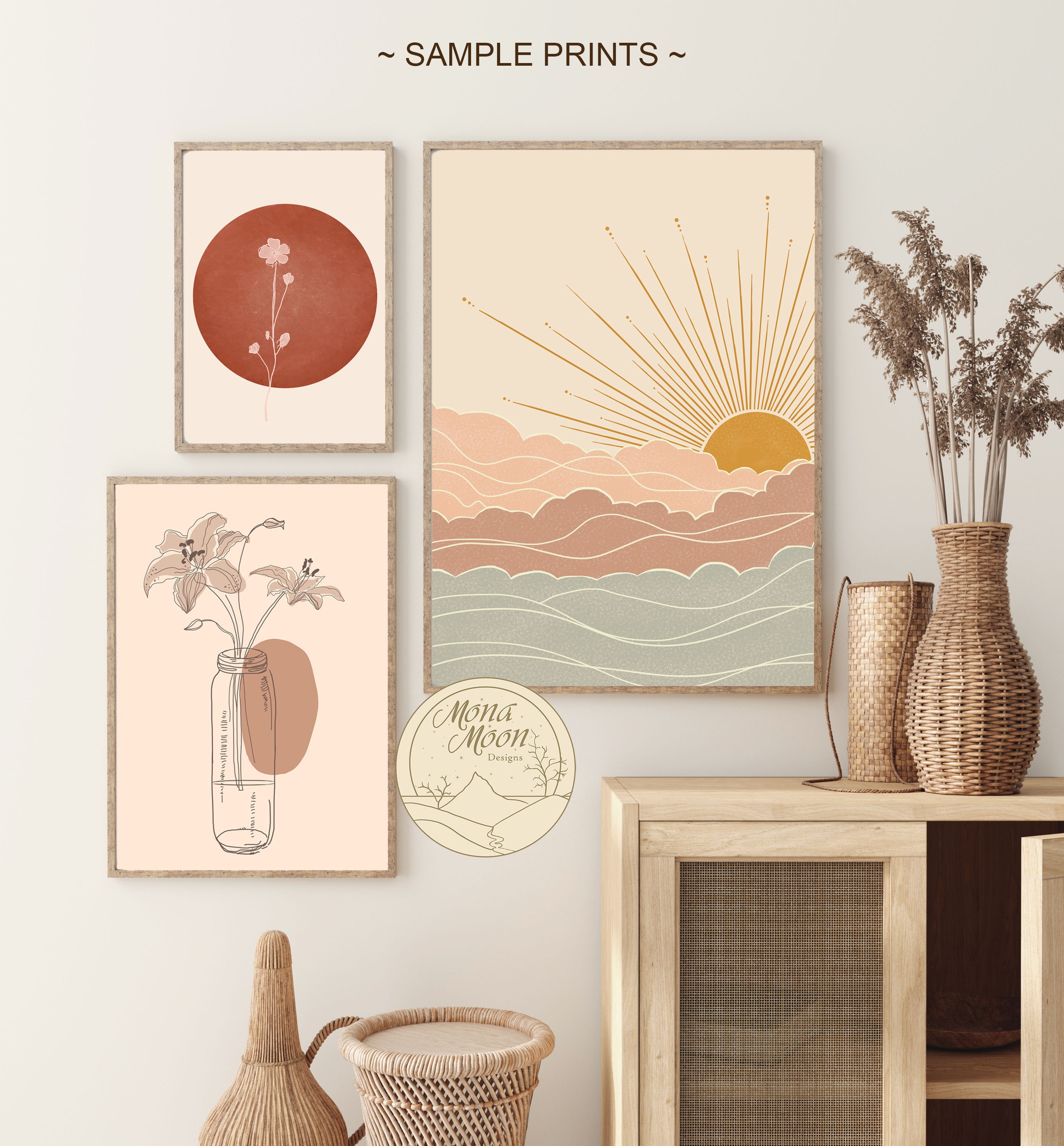 Pick Any 3 Prints, Custom Artwork, Custom Gallery Wall, Custom Wall Art ...