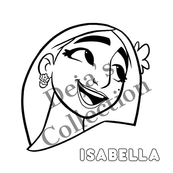 Encanto coloring book svg coloring pages digital file madrigal family ...