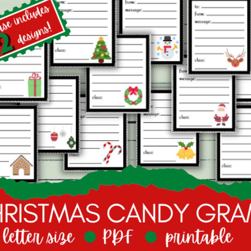 Holiday Candy Gram - Etsy