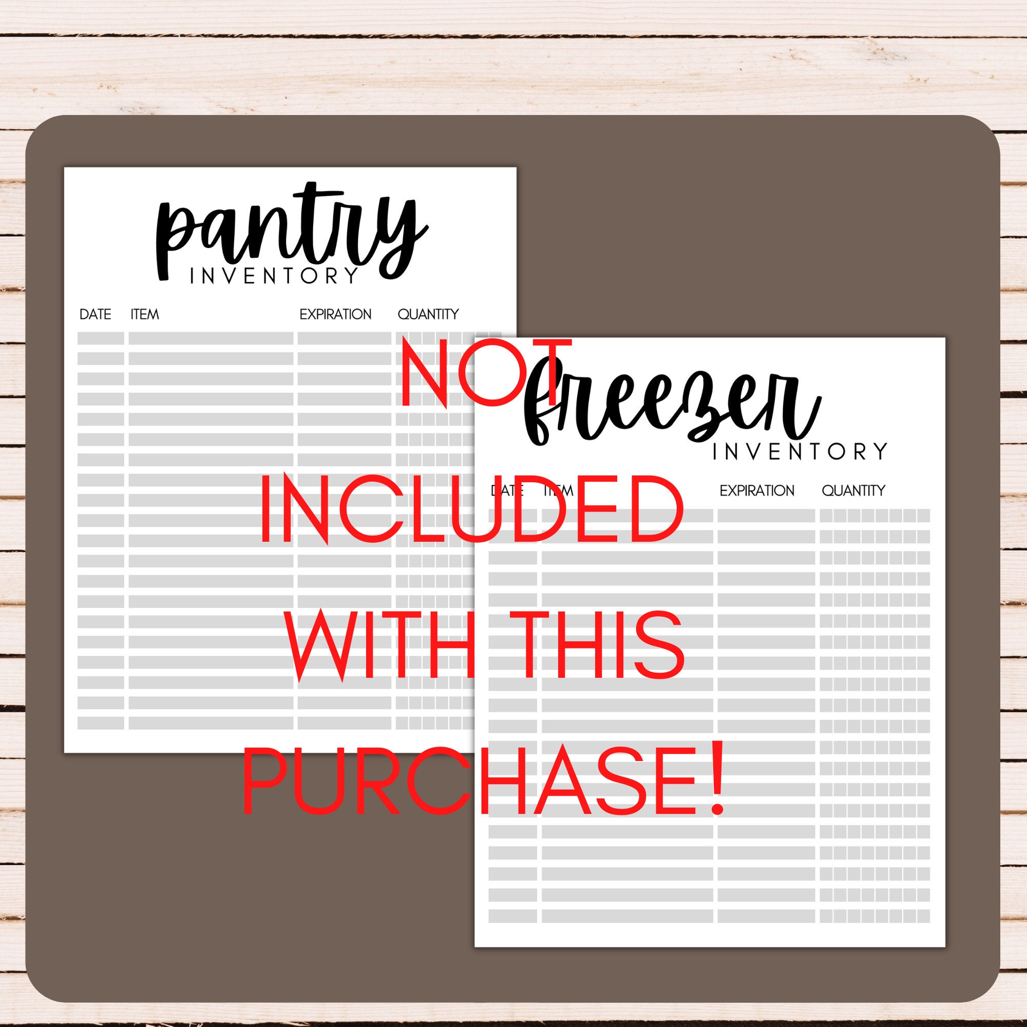 Printable Fridge Inventory Sheet, Refrigerator Tracking, Fridge Log ...