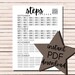 Printable Steps Tracker, Steps Log, Steps Journal, Printable PDF ...