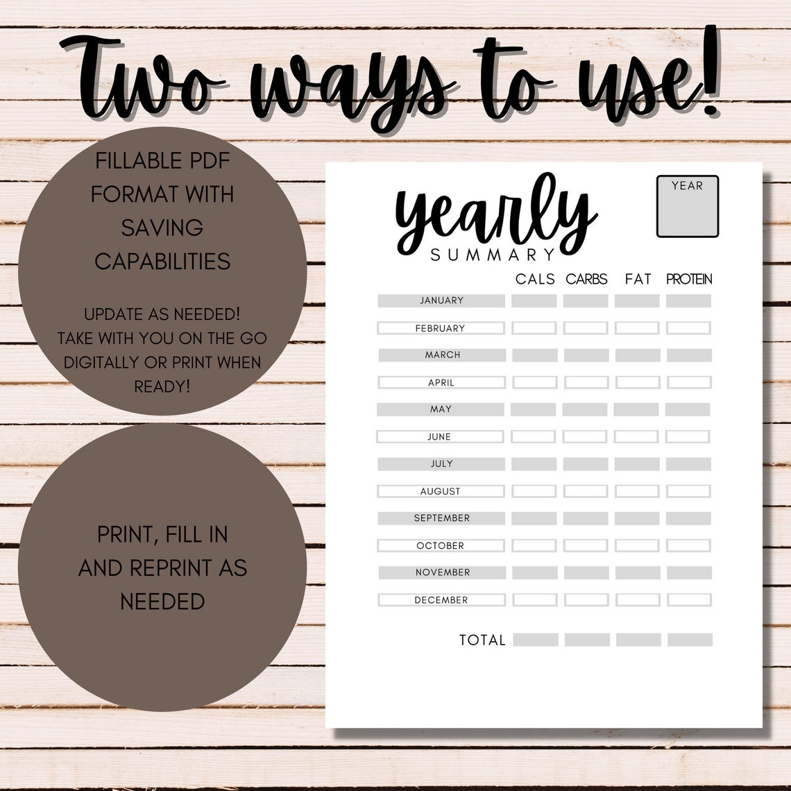 Printable Macros Tracker, Macros Summary, Food Tracker, Food Log ...
