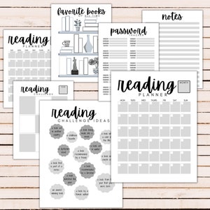 Reading Tracker, Reading Journal, Book Tracker, Book Review, Book Club ...