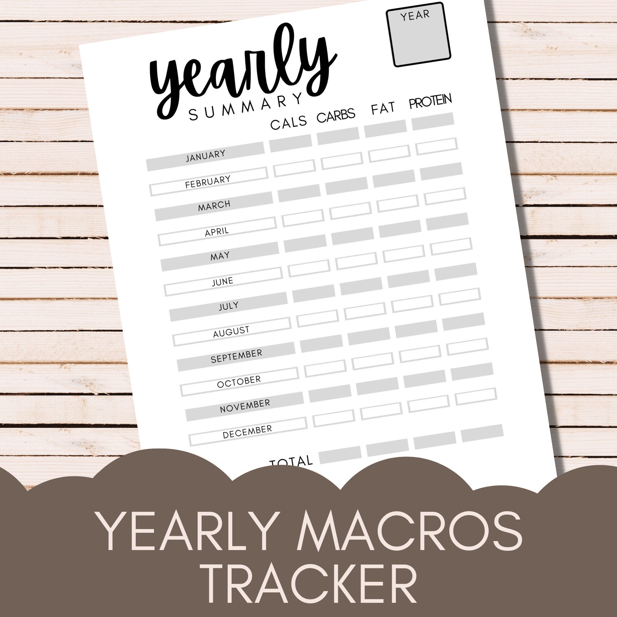 Printable Macros Tracker, Macros Summary, Food Tracker, Food Log ...