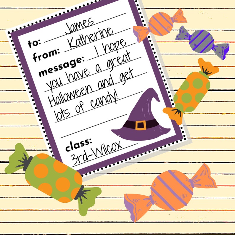 Halloween Candy Grams, Boo Grams, School Fundraiser, PTO, PTA, Instant ...