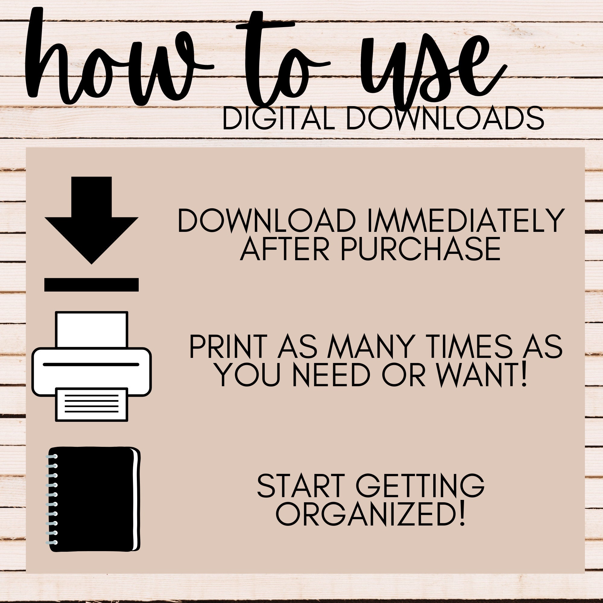 Weekly Planner Printable, One Week Journal, Weekly Calendar, Weekly ...