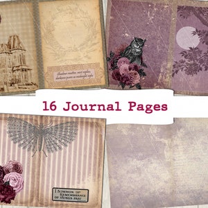 Halloween Junk Journal Kit Pockets Goth Junk Journal Kit - Etsy