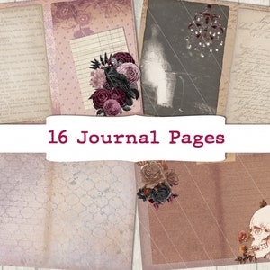 Halloween Junk Journal Kit Pockets Goth Junk Journal Kit - Etsy
