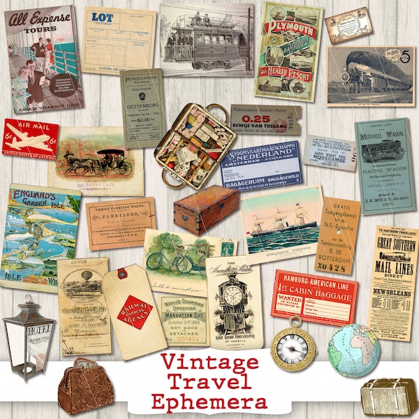 Ephemera Packs - Etsy
