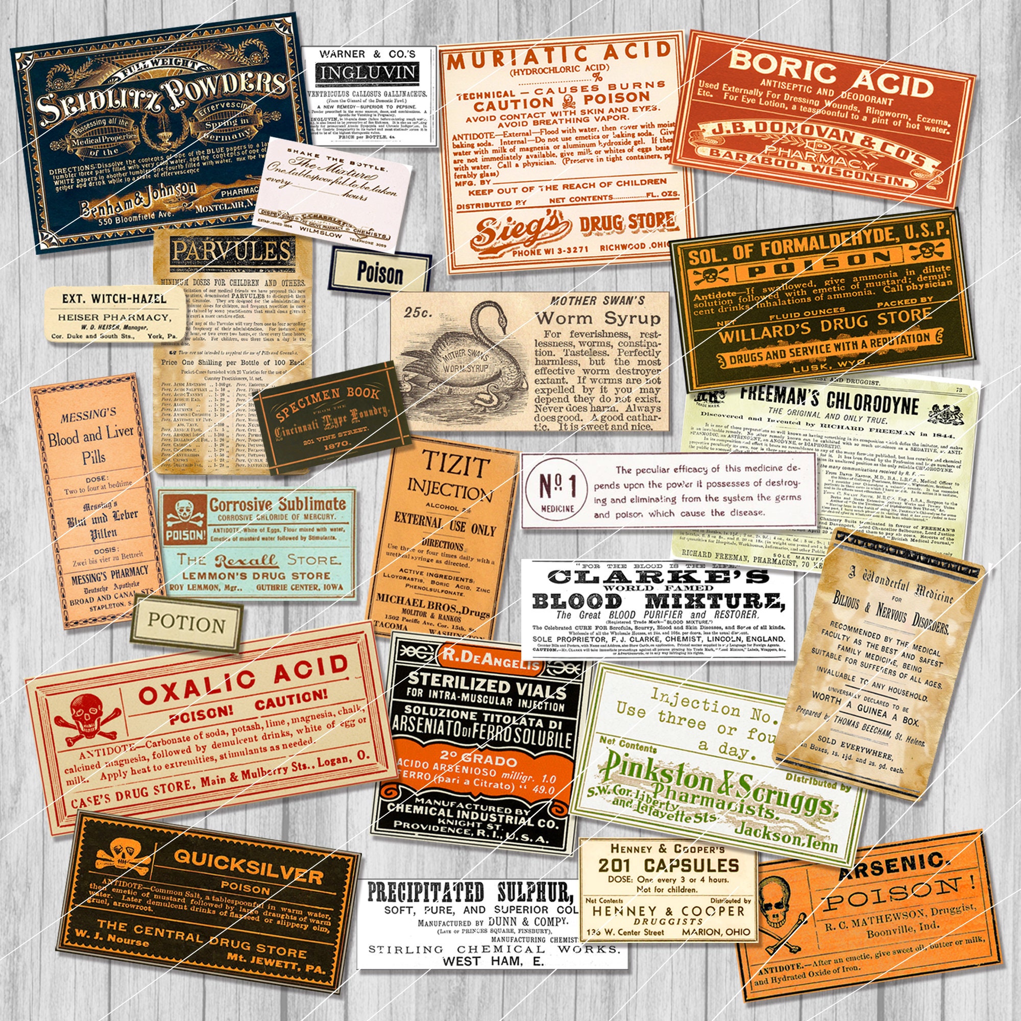 27 Poison Bottle Labels, Halloween, Printable, Poison, Label ...