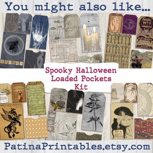 Halloween Ephemera Kit Vintage Halloween Ephemera Pack - Etsy