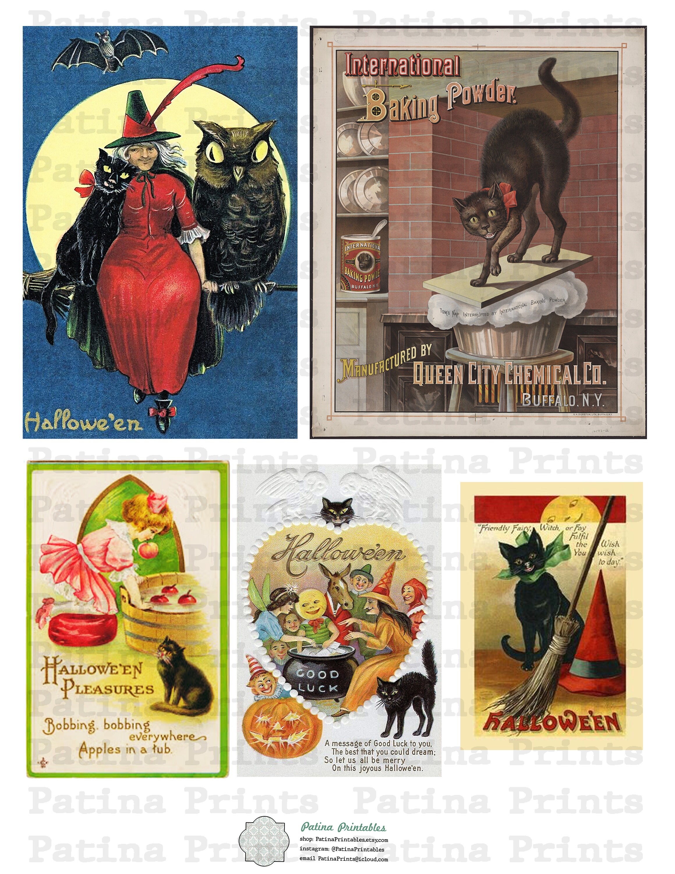 Halloween Ephemera Kit Vintage Halloween Ephemera Pack - Etsy