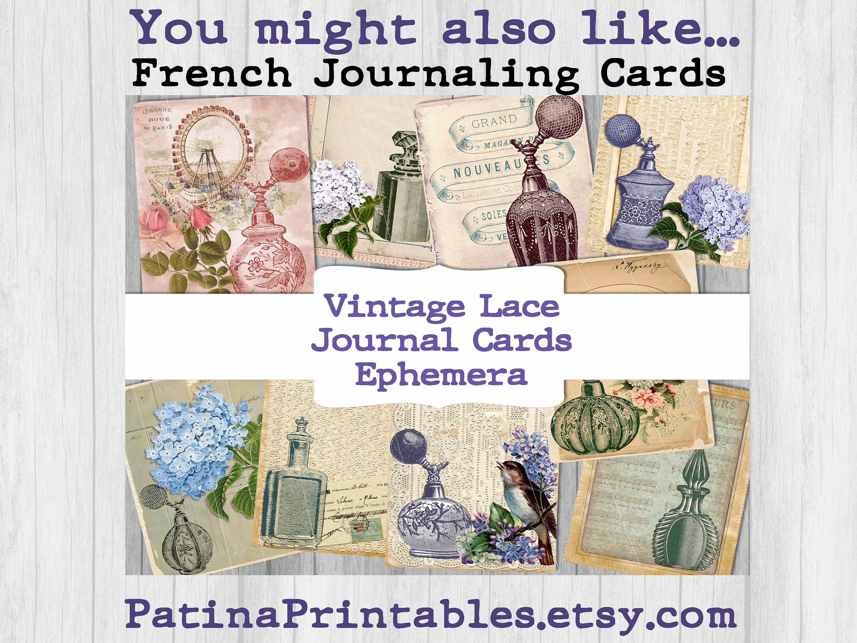 Vintage Woodland Postcards Printable Ephemera Deer Fox - Etsy