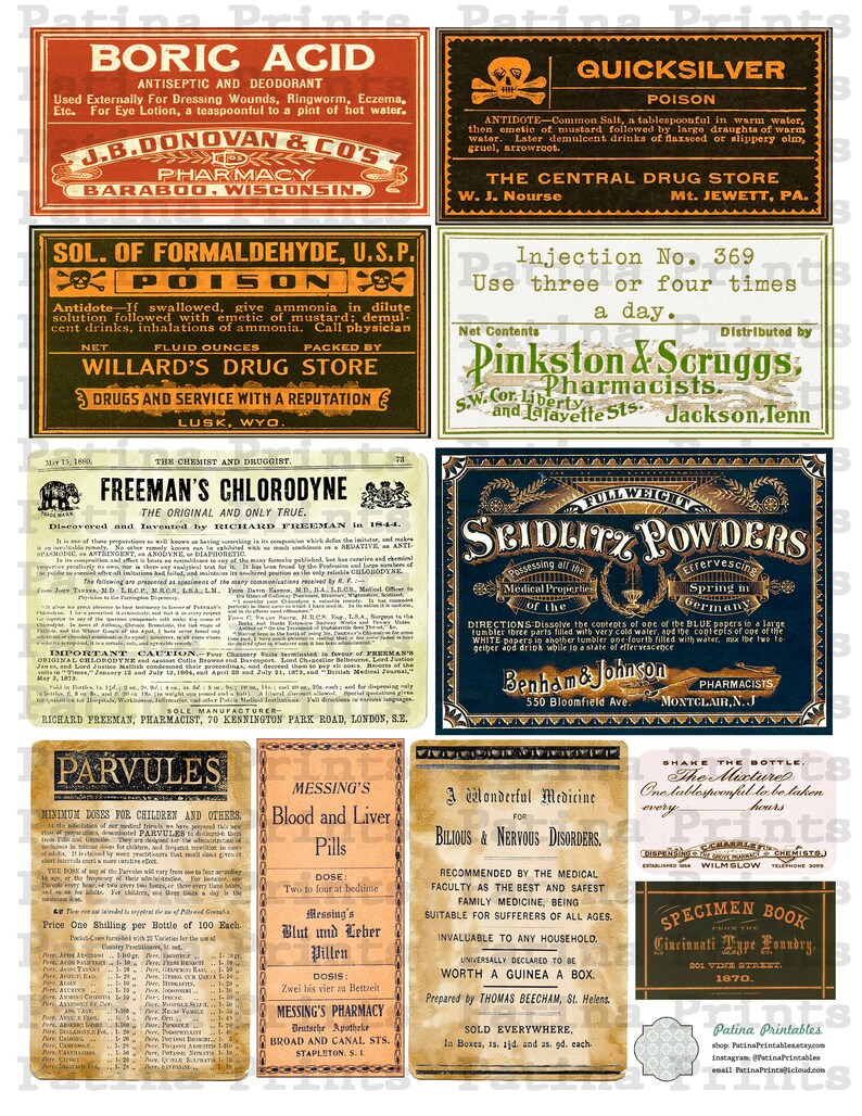 27 Poison Bottle Labels, Halloween, Printable, Poison, Label ...