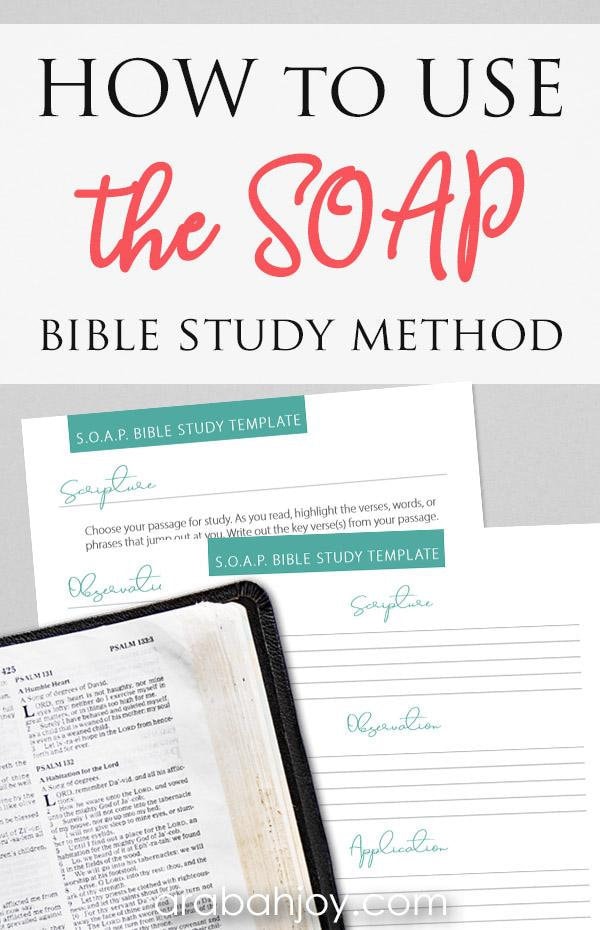 SOAP Bible Study Method Printable Sheets - Etsy
