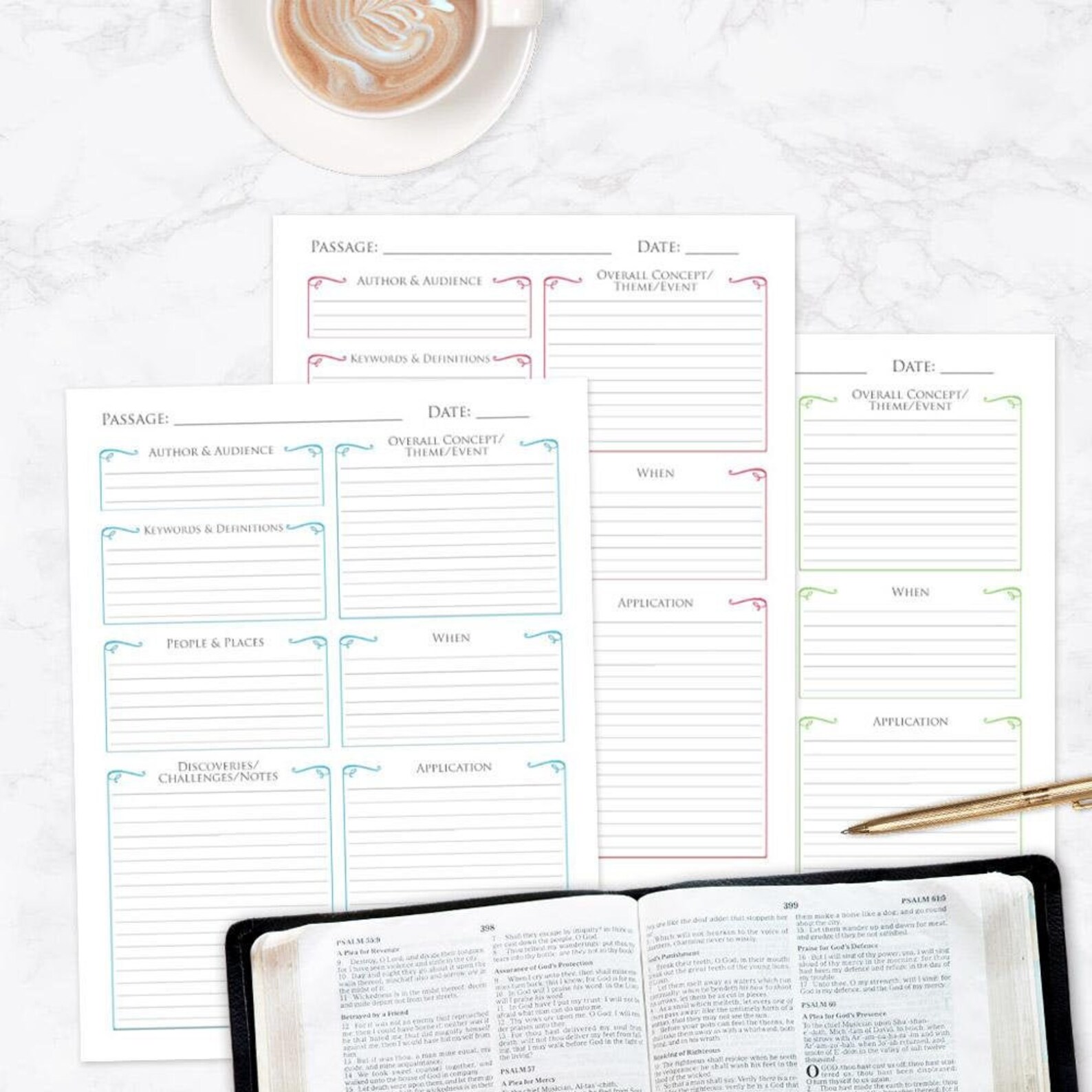 10 Questions Bible Study Printable Template - Etsy