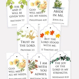 Scripture Tea Tags Printable - Etsy