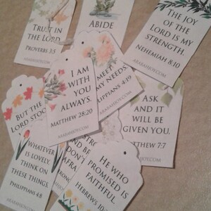 Scripture Tea Tags Printable - Etsy