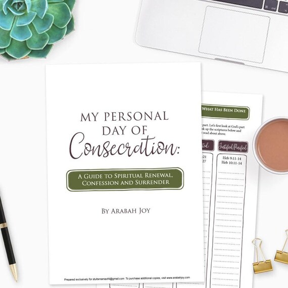 Personal Day of Consecration Guide | Etsy