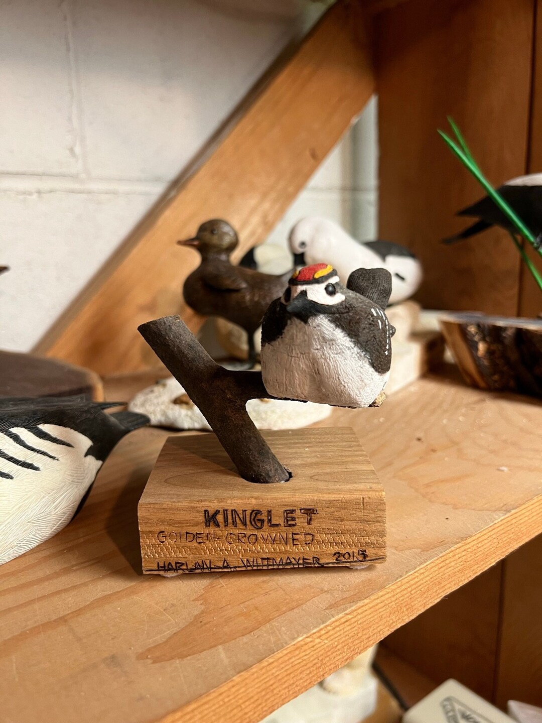 Hand Carved Golden Crowned Knight - Etsy