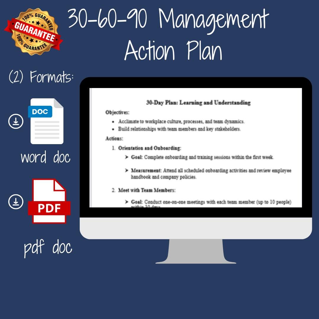 A New Manager’s 30-60-90 Day Action Plan | Leadership Onboarding ...
