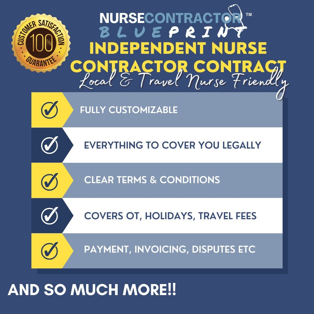Independent Nurse Contractor Client Agreement, Nurse Contractor ...