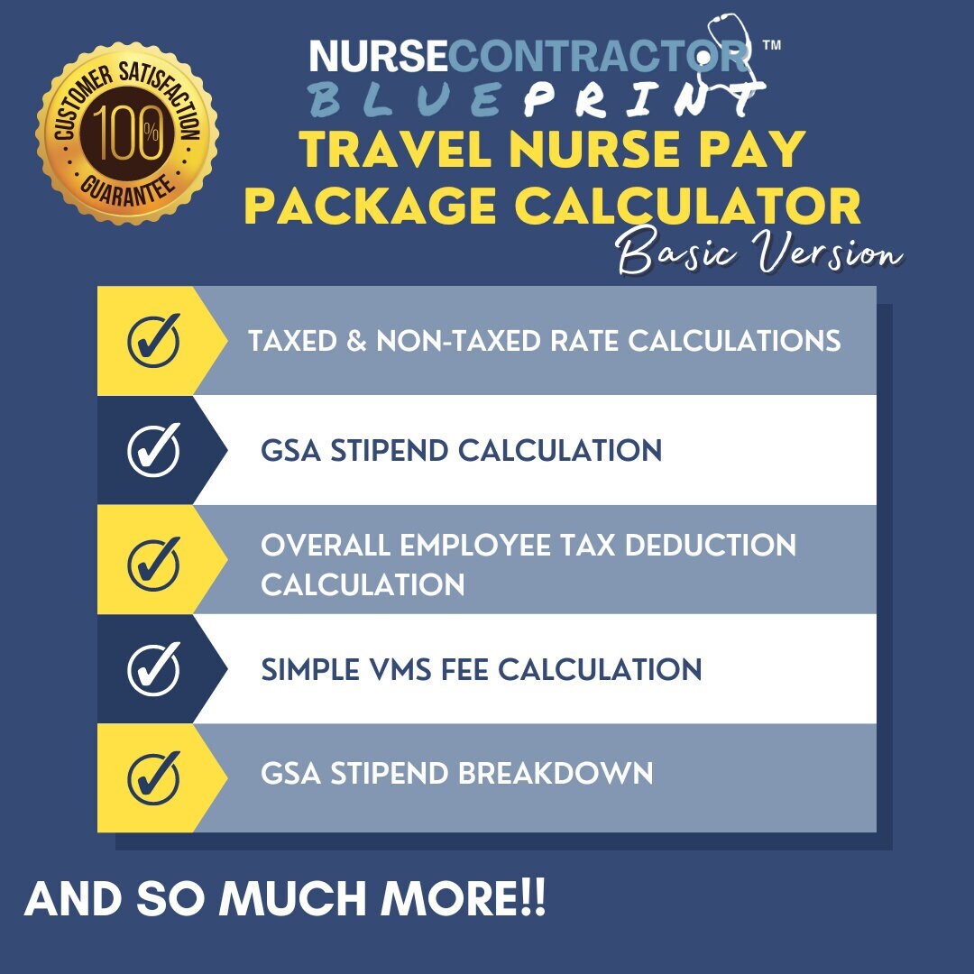 Basic Version, Pay Package Calculator, Nurse Travel Package Calculator ...