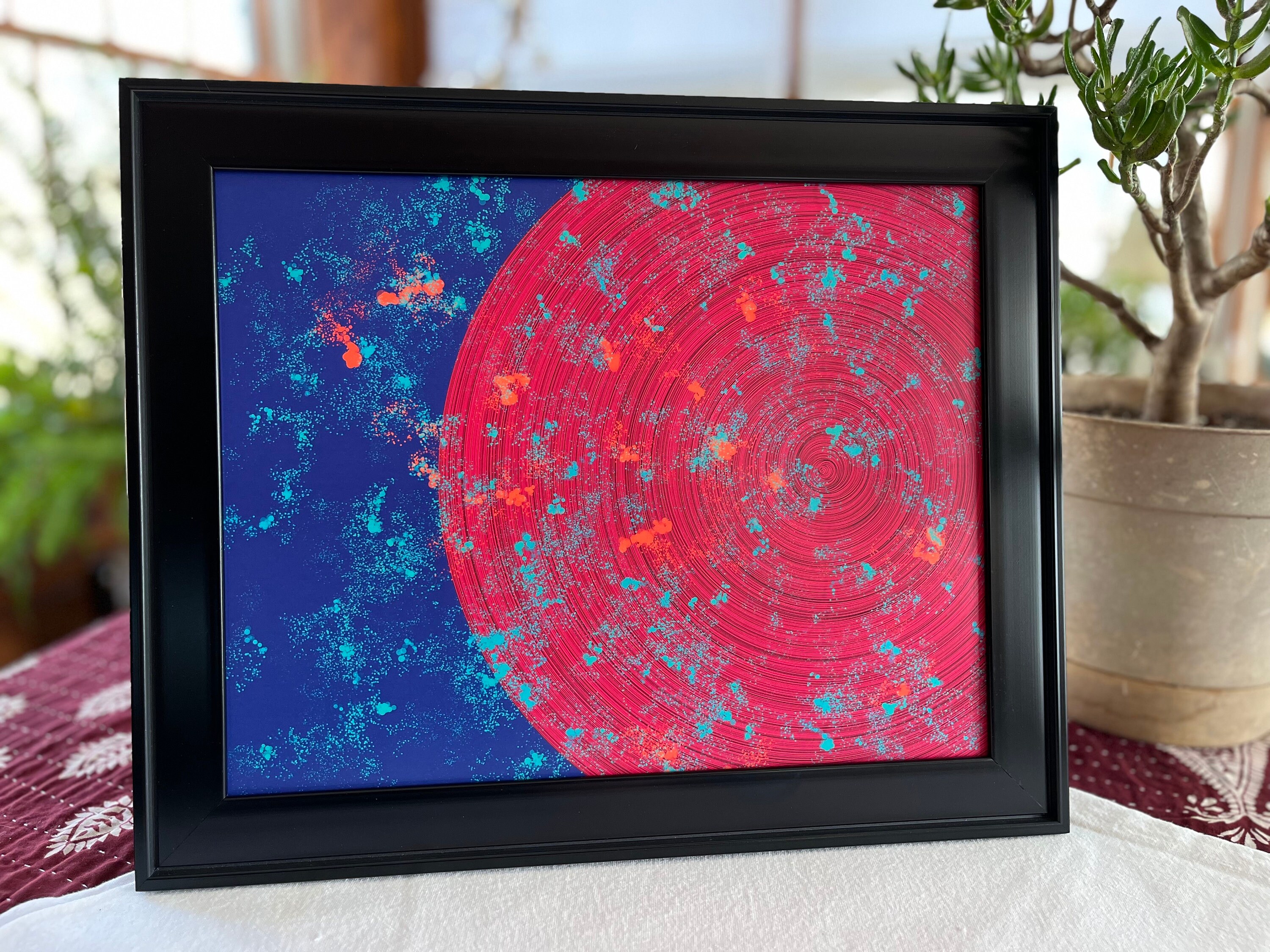 Colorful Abstract Art Print- Circles Wall Decor- Modern, Minimalist ...