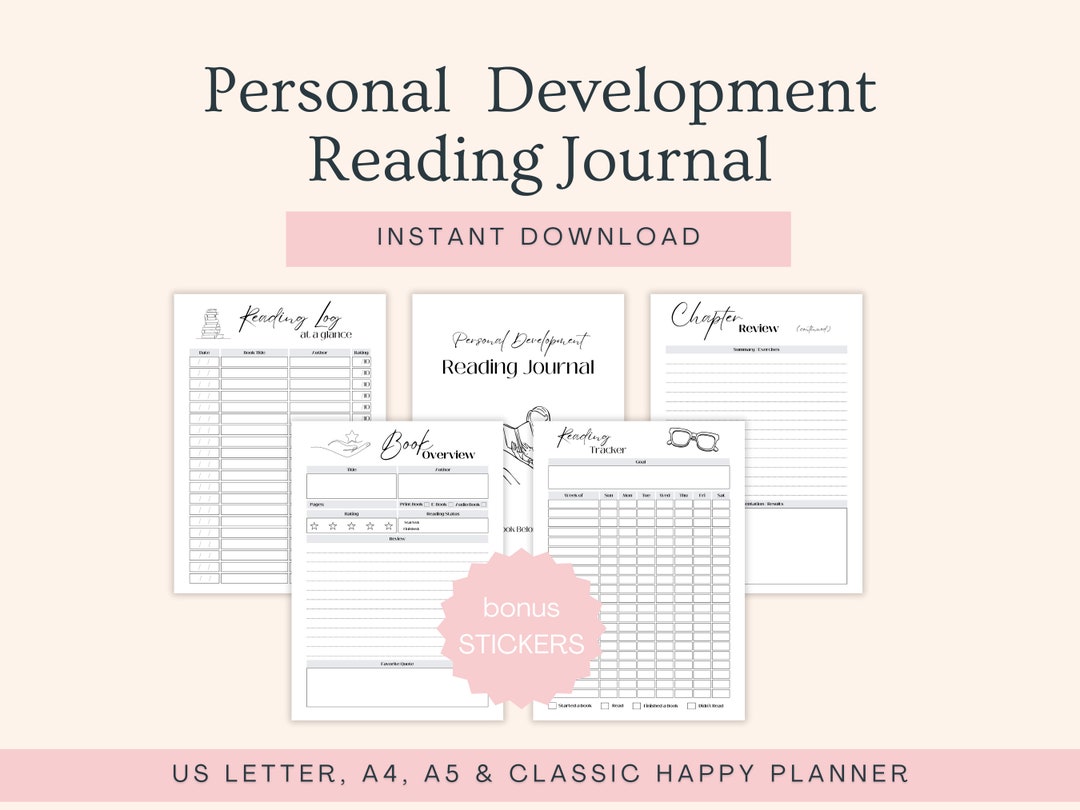 Personal Development Printable Reading Journal, Self-development ...