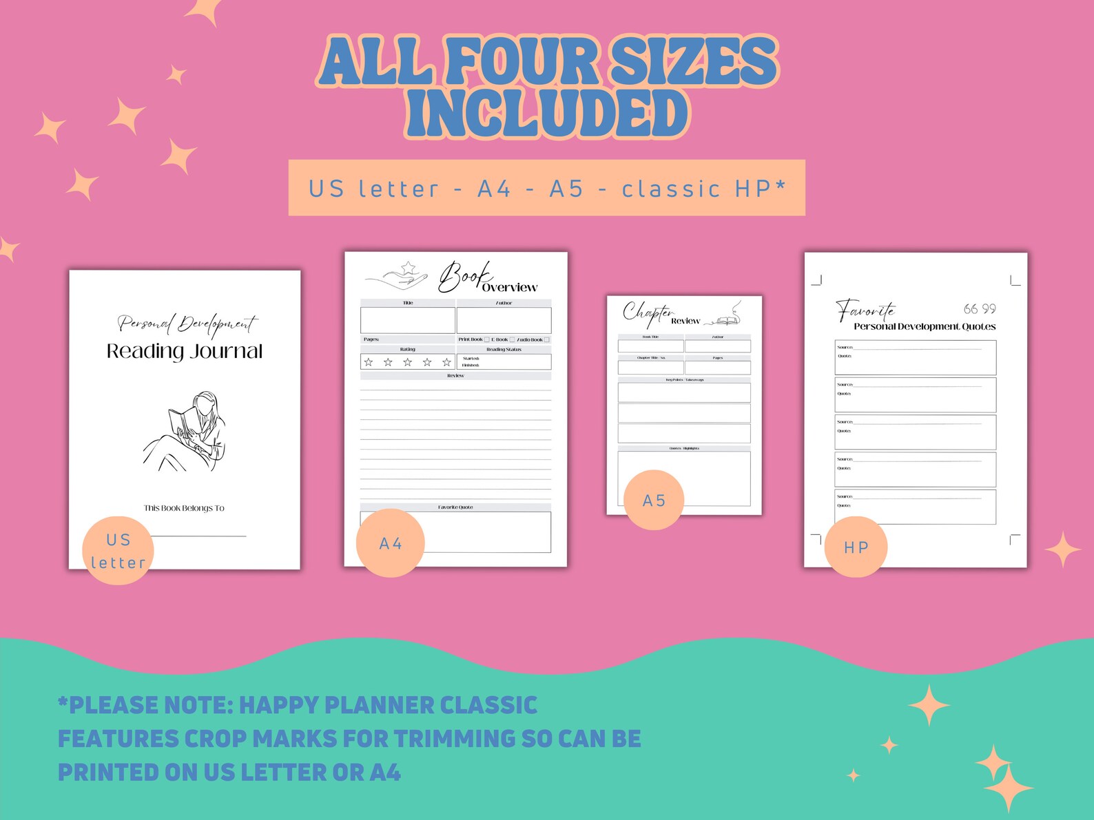 Personal Development Printable Reading Journal, Self-development Book ...